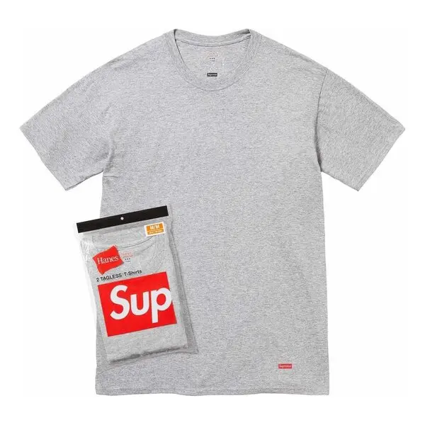 Supreme X Hanes Tagless T-shirt - Grey