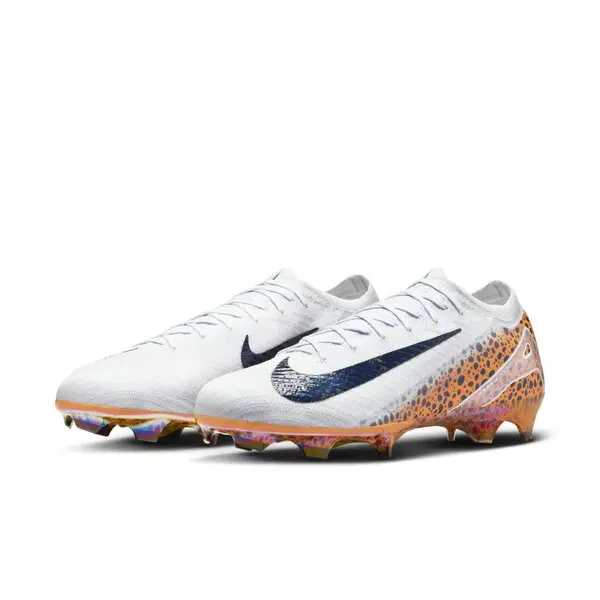 Nike Mercurial Vapor 16 Elite Football Cleats - White/orange