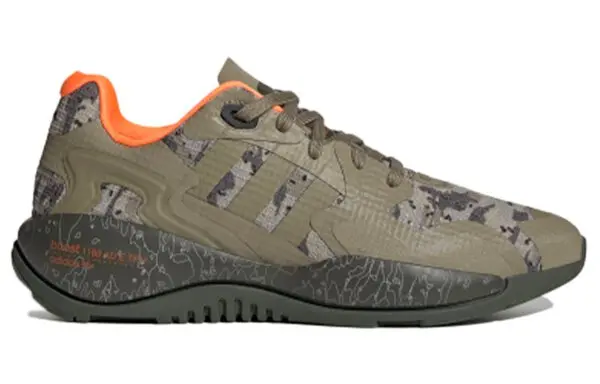 Adidas Zx Alkyne Athletic Sneakers - Green/gray/orange