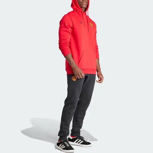 Adidas Manchester United Trefoil Hoodie - Red