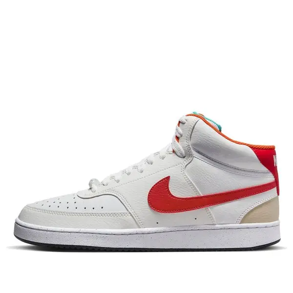Nike Court Vision Mid Next Nature Sneakers - White/white/washed Teal