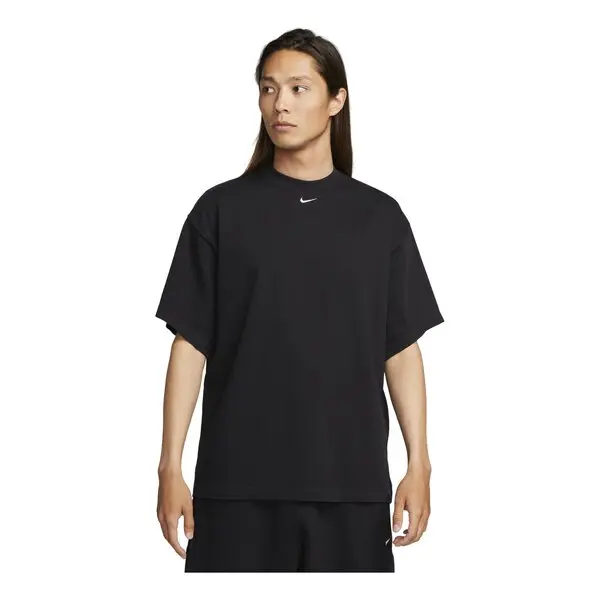 Nike Solo Swoosh Heavyweight Short Sleeve T-shirt - Black