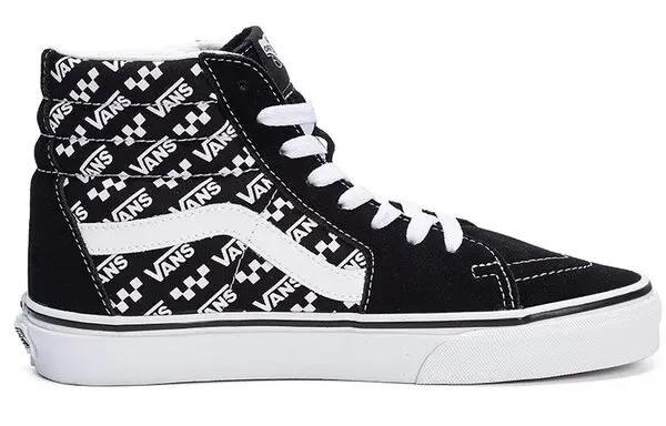 VANS Sk8-hi Logo Repeat High Top Sneakers - Black