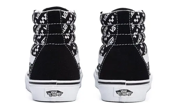 VANS Sk8-hi Logo Repeat High Top Sneakers - Black