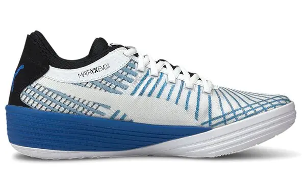 PUMA Clyde All Pro Basketball Sneakers - Black/white/blue
