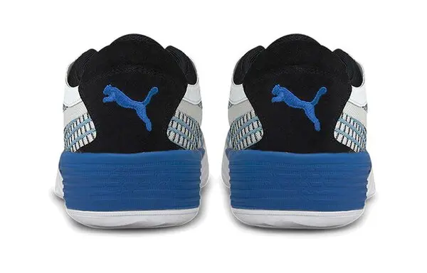 PUMA Clyde All Pro Basketball Sneakers - Black/white/blue