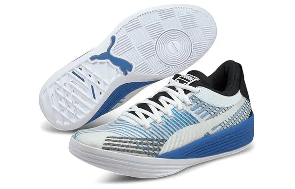 PUMA Clyde All Pro Basketball Sneakers - Black/white/blue