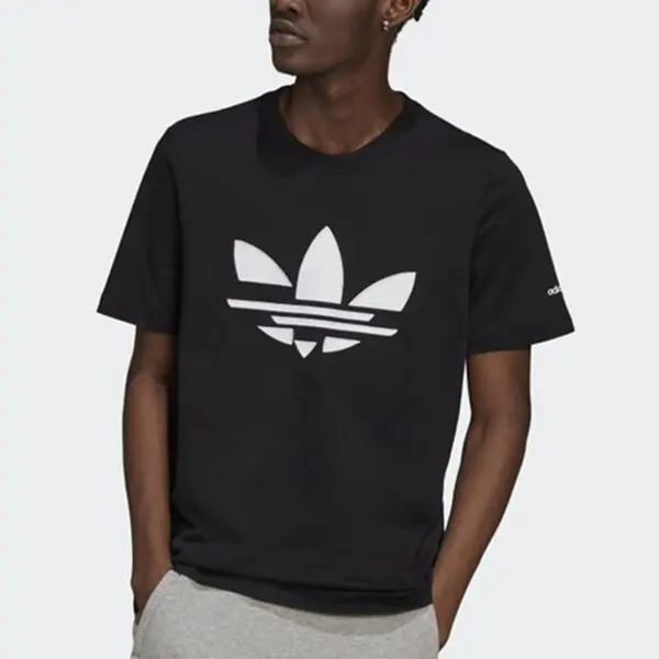 Adidas Originals Clouds Classic Large Logo Breathable Sports Short Sleeve - Black