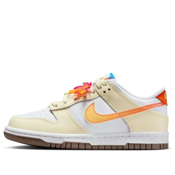 Nike Dunk Low Sneakers - White/coconut Milk/orange