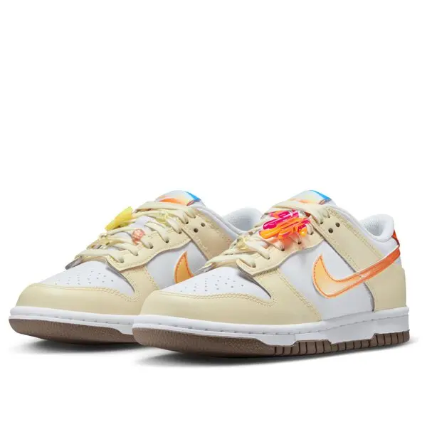Nike Dunk Low Sneakers - White/coconut Milk/orange