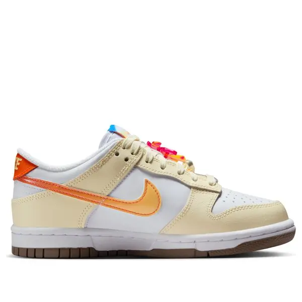 Nike Dunk Low Sneakers - White/coconut Milk/orange