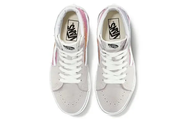 VANS Sk8-hi High Top Sneakers - Gray/pink/blue