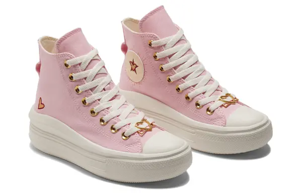 CONVERSE Chuck Taylor All Star Move Platform High Top Sneakers - Pink/red