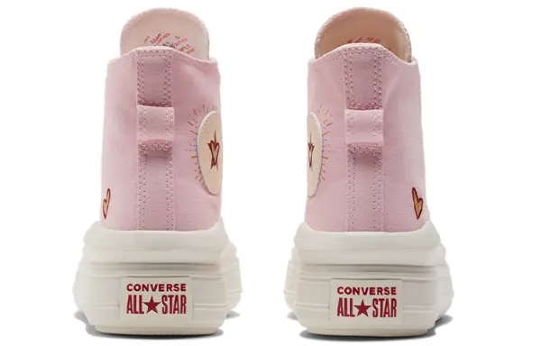 CONVERSE Chuck Taylor All Star Move Platform High Top Sneakers - Pink/red