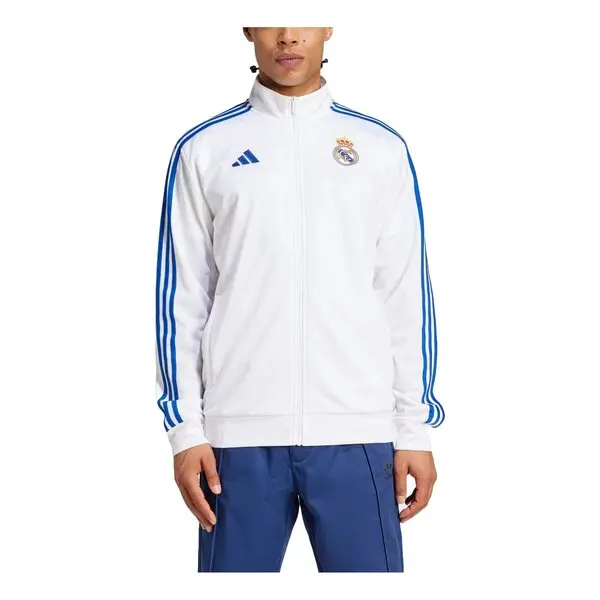Adidas Real Madrid Dna Track Jacket Asia Sizing - White