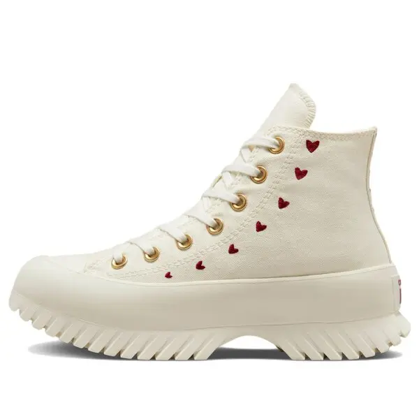 CONVERSE Chuck Taylor All Star Lugged 2.0 Platform High Top Sneakers - Cream/white/red