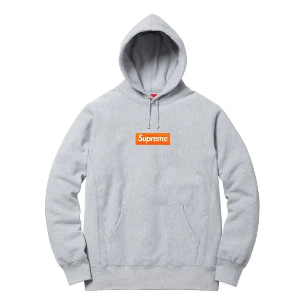 Supreme Box Logo Hooded Sweatshirt - Grey