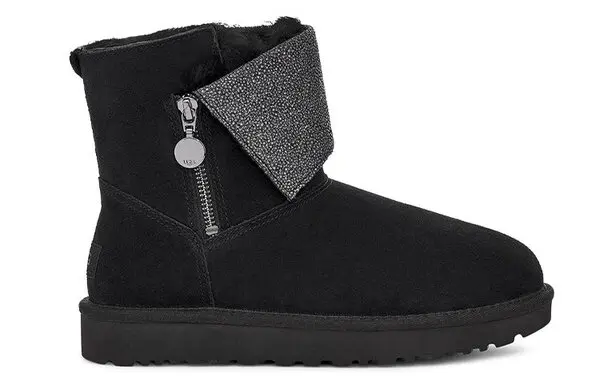 UGG Classic Caviar Zip Up Boots