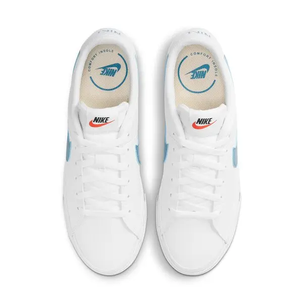 Nike Court Legacy Low Top Sneakers - White/blue