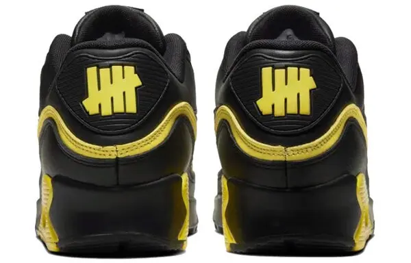 Nike Undefeated X Air Max 90 "black Optic Yellow" Sneakers - Black/optic Yellow