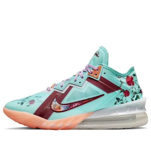 Nike Mimi Plange X Lebron 18 Low "daughters" Athletic Sneakers - Blue/red