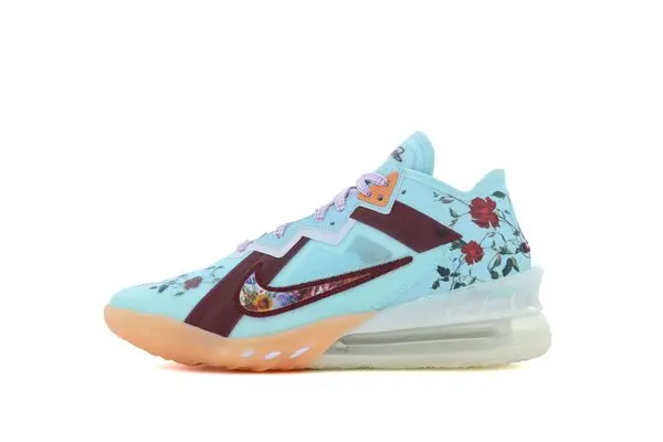 Nike Mimi Plange X Lebron 18 Low "daughters" Athletic Sneakers - Blue/red