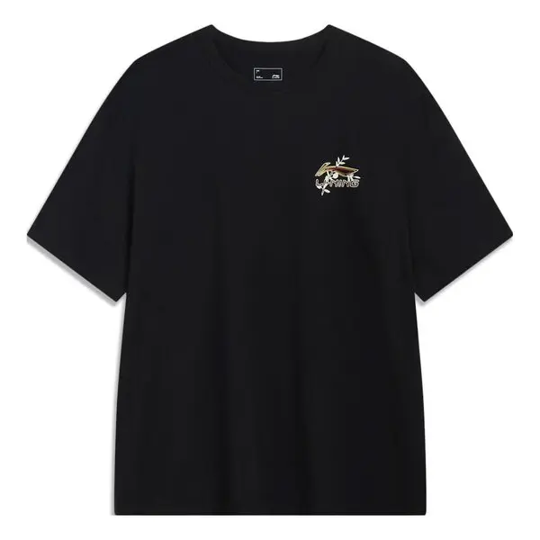 LI-NING Classic Logo T-shirt 'black - Black/multi-color