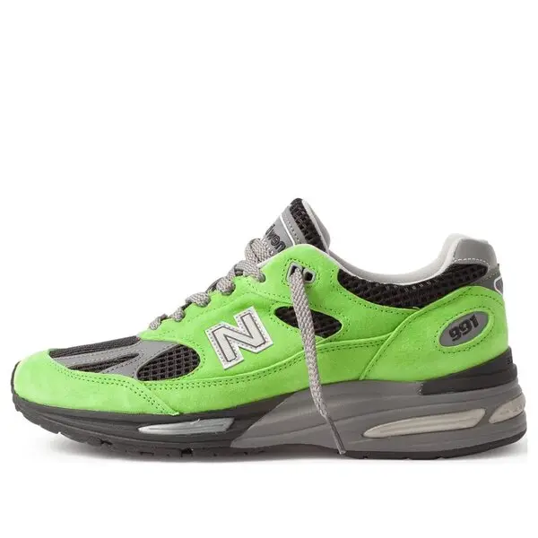 NEW BALANCE 991v2 "green Black" Sneakers - Green/black