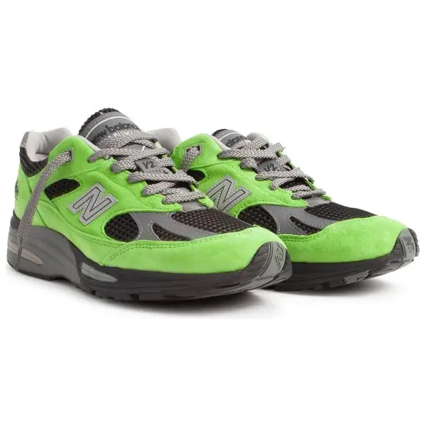 NEW BALANCE 991v2 "green Black" Sneakers - Green/black