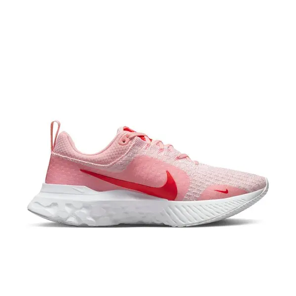 Nike React Infinity Run Flyknit 3 Premium Athletic Sneakers - Pinkwhitered