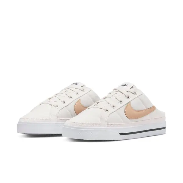 Nike Court Legacy Slip-on Sneakers - Cream/yellow