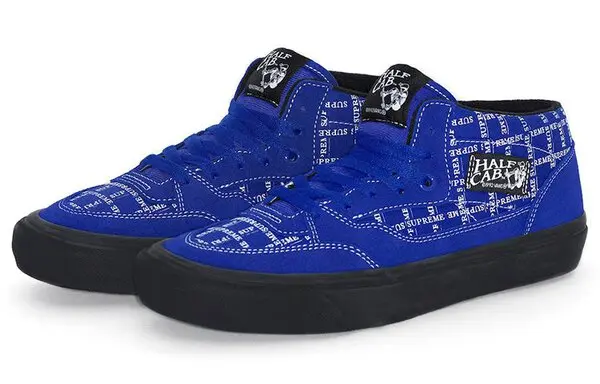 VANS Supreme X Half Cab '92 "logo Pattern" Royal - Blue