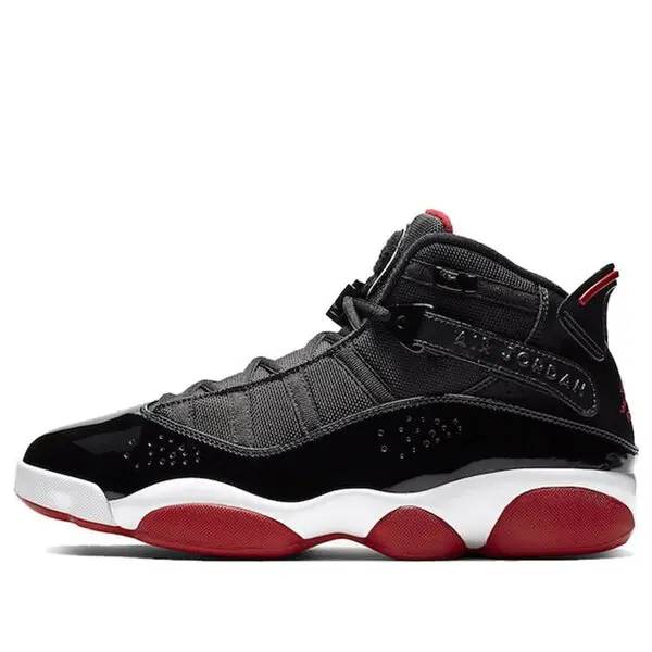 JORDAN 6 Rings Varsity Red Athletic Sneakers - Black