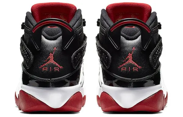 JORDAN 6 Rings Varsity Red Athletic Sneakers - Black