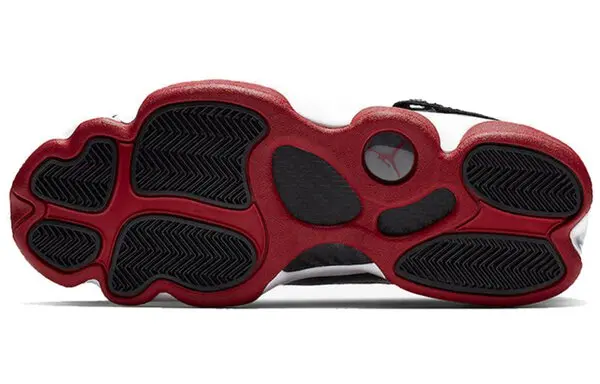 JORDAN 6 Rings Varsity Red Athletic Sneakers - Black