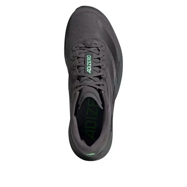 Adidas Adizero Evo Sl "grey Black Lime Burst" Sneakers - Grey Five/core Black/lime Burst