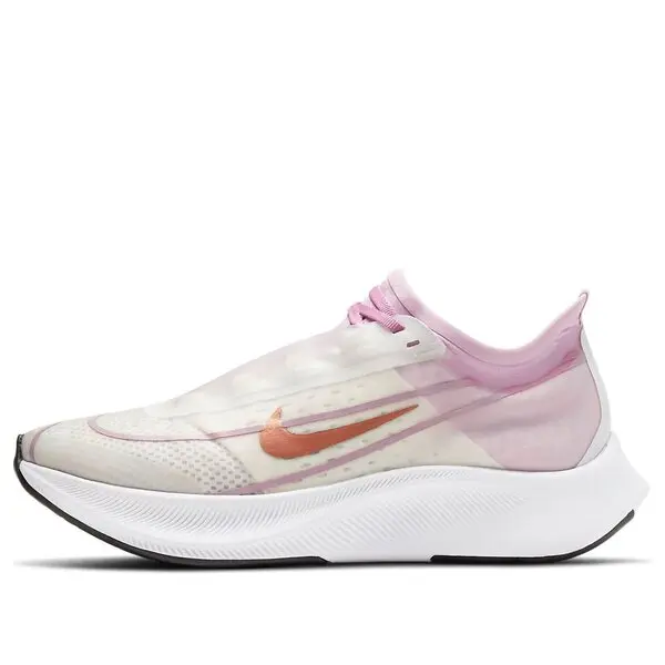Nike Zoom Fly 3 Athletic Sneakers - White/pink