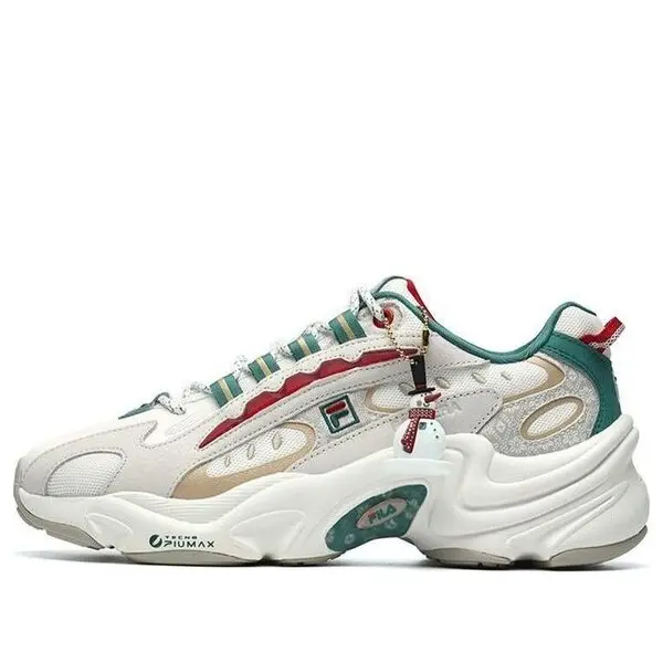 FILA Pantera Dad Shoes - White/red/green
