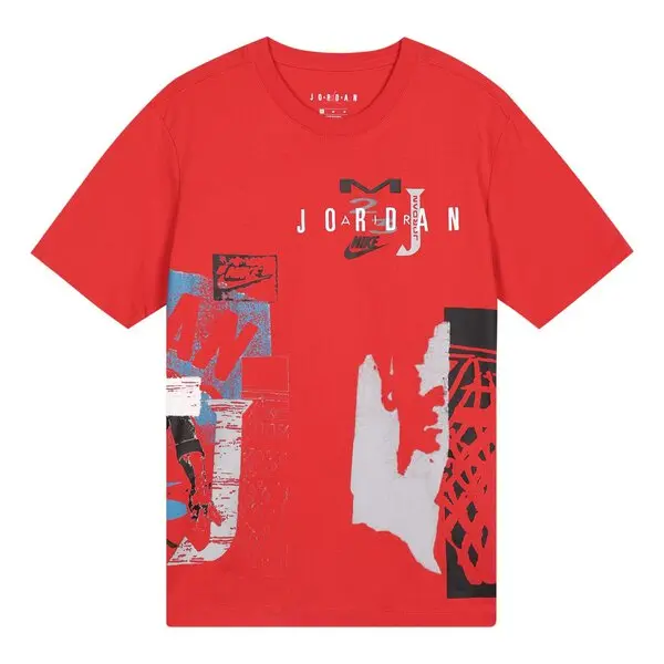 JORDAN Sport Dna Ss20 Printed Short Sleeve Tee - Red