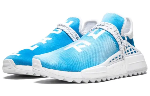 Adidas Pharrell X Nmd Hu Trail 'peace' Asia Exclusive Sneakers - Blue