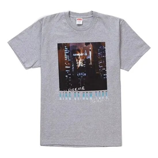 Supreme Christopher Walken King Of New York T-shirt - Grey