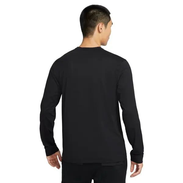 Nike Dri-fit Uv Hyverse Long-sleeve Fitness Top - Black