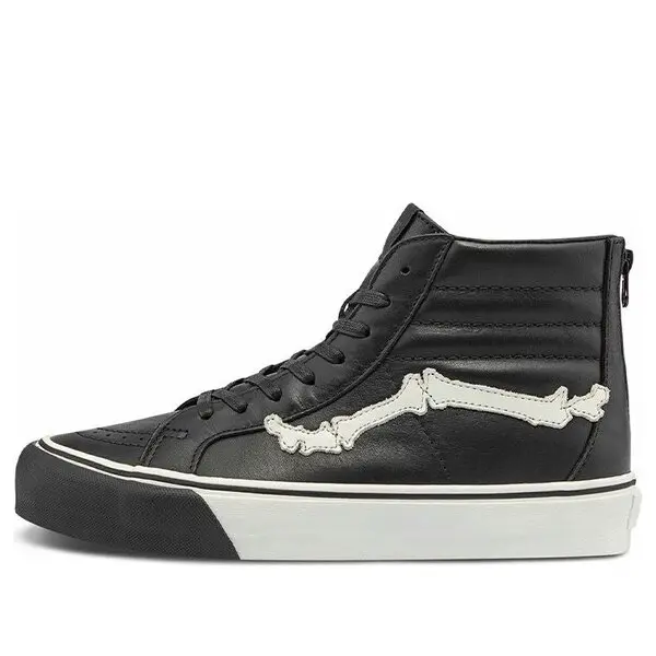 VANS Blends X Sk8-hi Reissue Zip Lx 'bones' High Top Sneakers - Black
