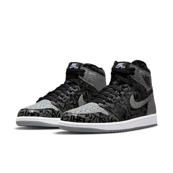 JORDAN 1 Retro High Og Rebellionaire Sneakers - Black/white/particle Grey