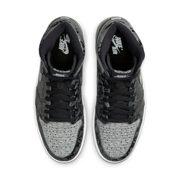 JORDAN 1 Retro High Og Rebellionaire Sneakers - Black/white/particle Grey