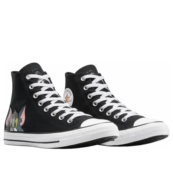 CONVERSE X Tom & Jerry Chuck Taylor All Star High Top Sneakers - Black/multi-color/white