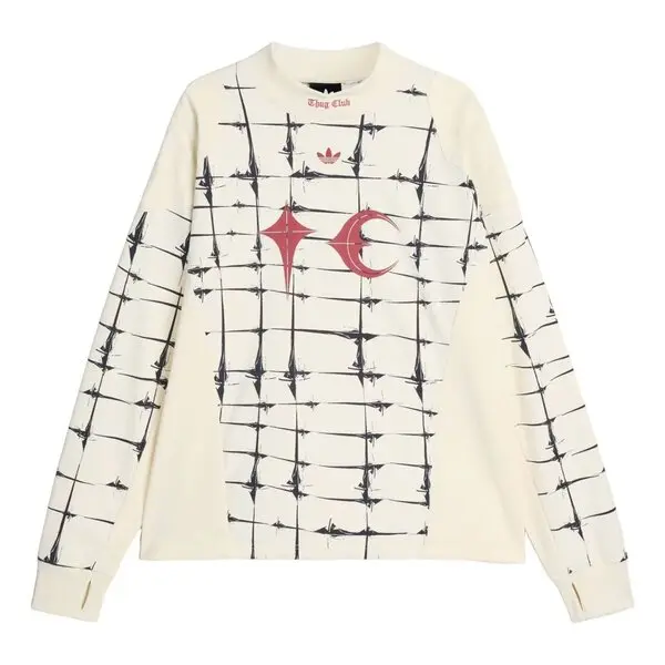 Adidas X Thug Club Goalie Long Sleeve T-shirt Asia Sizing - Cream White