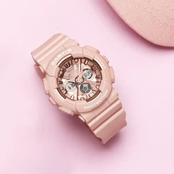 Casio Baby-g Ba-130 Shock Resistant Watch - Pink