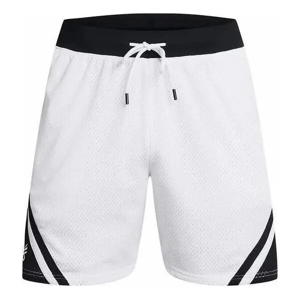 Under Armour Curry Mesh Shorts - White/black