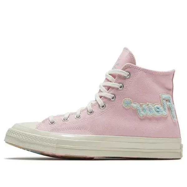 CONVERSE Golf Le Fleur X Chuck 70 Chenille "almond Blossom" High Top Sneakers - Pink